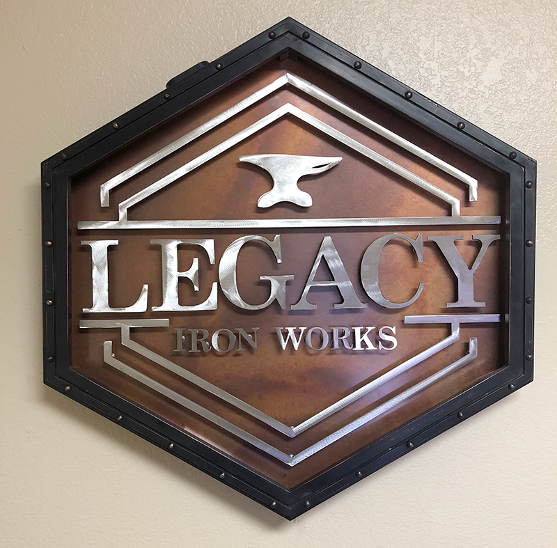 Legacy signage - Legacy Ironworks